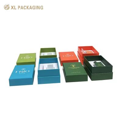 China XL Packaging Custom Packaging Box Factory Cosmetic Perfume Bottle Box Packaging lid base Empty Rigid Gift Card Box Lipstick Custom Gift Luxury Perfume Box for sale