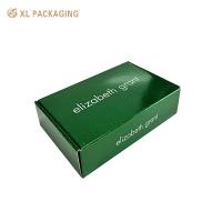 China Shiny Holographic Green Mailer Box with Colorful Sparkle | Flat Pack Cosmetic Packaging with 2-Cavity EPE Foam Insert for sale