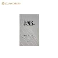 China ﻿XL Packaging Custom Printed Cosmetic Boxes Embossed Black Foil Logo Kraft Paper Packaging Box for Eco Friendly Skincare Products for sale