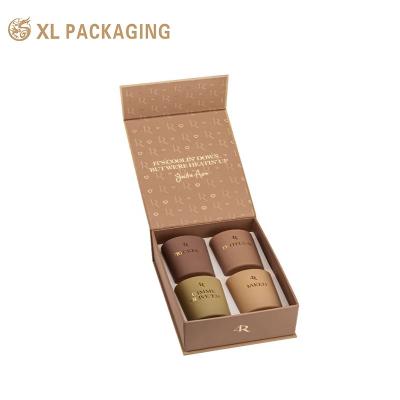 China Custom Candle Rigid Paper Gift Box Packaging Skin Care Candle Paper Box Magnetic Boxes With Inserts for sale