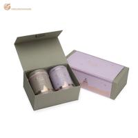China XL Packaging Custom Packaging Box Factory Custom Printed Rigid Tea Gift Box Packaging with Gray Corrugated Paper Insert and Gold Printing for sale