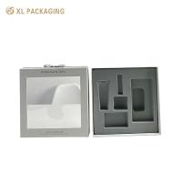 China XL Packaging Custom Printed Cosmetic Boxes Luxury Custom Gift Box Cosmetic Skin Care Packaging Cardboard Paper Boxes  Lid And Base Paper Box With Window for sale