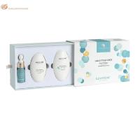 China ﻿XL Packaging Custom Printed Cosmetic Boxes Custom Logo Sliding Drawer Box Rigid Cardboard Skin Care Paper Box Soap Packaging Box With Ribbon for sale
