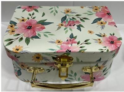 China Full Color Printing Cardboard Suitcase Packaging Box Modern Design Customised Logo for Industrial Gift Craft for sale