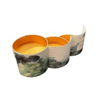 China Hot Stamping Surface Handling Customized Luxury Three Layers Round Shape Cylinder Paper Tube for Chocolate Tea in CMYK Color for sale