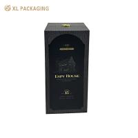 China Luxury Foldable Paper Wine Packaging Box Beverage Bottle With Magnetic Closure Lid for sale