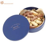 China Custom Printed 800gsm Rigid Cardboard Round Chocolate Gift Tube Box with 150gsm White Kraft Paper for sale