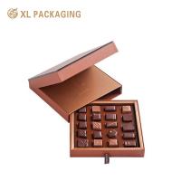 China Customized Chocolate Packaging Box with Lid and Sponge Insert Rigid Kraft Gift Box for sale