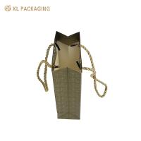China XL PackagingEco-Friendly Packaging For Boutiques Gifts Retail High Quality Gold Color Recyclable Shopping Bags Fancy OPP String Handle Paper Bags With Gold Foil Stamping Matte Finish Reinforced Bottom for sale