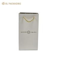 China XL PackagingEco-Friendly Packaging For Boutiques Gifts Retail High Quality Gold Color Recyclable Shopping Bags Fancy OPP String Handle Paper Bags With Gold Foil Stamping Matte Finish Reinforced Bottom for sale