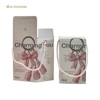 China XL Packaging Printed Cosmetic Foldable Card Box Factory Supplied Custom Design Printed Folding White Card Paper essential oil Box with Hot silver for Cosmetic for sale