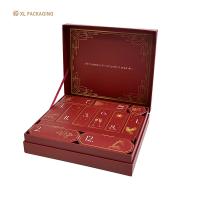 China XL Packaging Custom Luxury Boxes Magnet Box Rigid Cardboard 12 Day Countdown Empty Advent Calendar Box For Dessert Chocolate Snail Polish for sale
