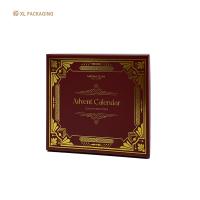 China XL Packaging Custom Luxury Boxes Magnet Box Rigid Cardboard 12 Day Countdown Empty Advent Calendar Box For Dessert Chocolate Snail Polish for sale