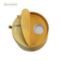 China Custom Printed Half-Round Cosmetic Box with Magnetic Closure for Luxury Perfume and Skincare Packaging for sale