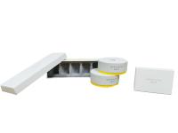 China Embossed Rigid Gift Box with Secure Blister Insert for 4 Bottles - Elegant Embossed Surface & Full Custom Printing for sale