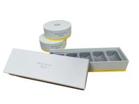 China Embossed Rigid Gift Box with Secure Blister Insert for 4 Bottles - Elegant Embossed Surface & Full Custom Printing for sale