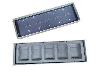 China Embossed Rigid Gift Box with Secure Blister Insert for 4 Bottles - Elegant Embossed Surface & Full Custom Printing for sale