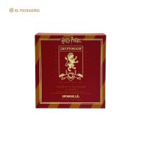 China 350gsm Card Paper Folding Soap Box with Gold Foil Logo and Die-Cut Window for Flat Shipping for sale