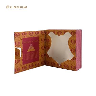 China 350gsm Card Paper Folding Soap Box with Gold Foil Logo and Die-Cut Window for Flat Shipping for sale