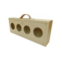 China Magnet Gift Box With Handle Packaging Box Tea Hot Coffee Chocolate Bag Suitcase Box for sale