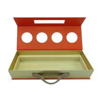 China Magnet Gift Box With Handle Packaging Box Tea Hot Coffee Chocolate Bag Suitcase Box for sale