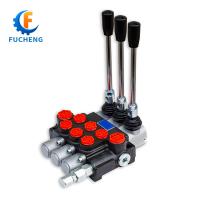 China 40lpm 6 Banks Joystick Hydraulic Monoblock Control Valves for Front Loader and Tractor Fucheng for sale