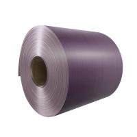 China PVDF Coating Copper Silver Brushed Aluminum Coil / Purple Pre Coated Aluminium Sheet for sale