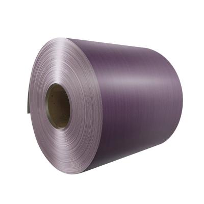 China PVDF Coating Copper Silver Brushed Aluminum Coil / Purple Pre Coated Aluminium Sheet for sale