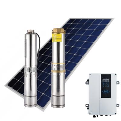 China Other Ac110 / dc150 110w Agriculture Irrigation Solar Deep Well Submersible Water Pump for sale
