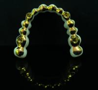 China All On 4 Hybrid Bridge China Dental Lab Full Zirconia Bridge Over Titanium Bar for sale