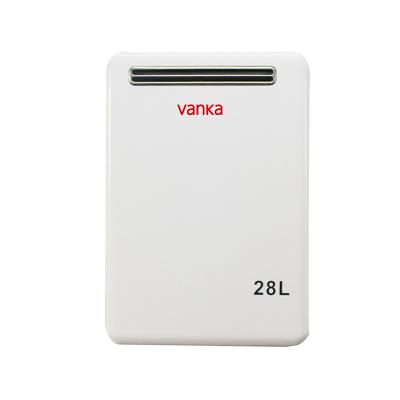 China 28L Tankless Outdoor Gas Water Heater with 52kW Heat Load and Low NOx Emissions for Wall Mounted Installation for sale