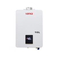 China Thermostat Control Indoor Gas Water Heater 12L-18L Forced Exhaust with Digital Temperature Control and Self-Modulating Flame for sale