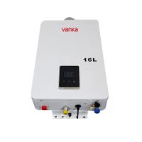 China Thermostat Control Indoor Gas Water Heater 12L-18L Forced Exhaust with Digital Temperature Control and Self-Modulating Flame for sale
