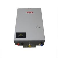 China 12L Force Exhaust Digital Gas Water Heater with 31kW Heat Load and 16kg/Min Hot Water Production for Indoor Installation for sale