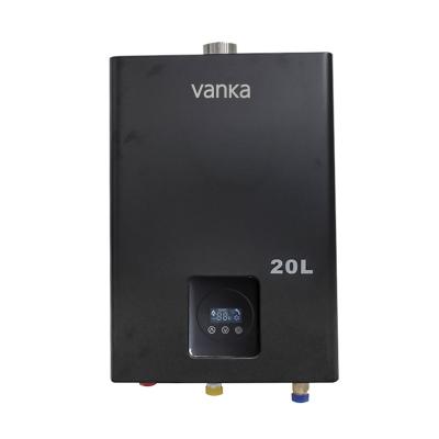 China 20L Indoor Digital Gas Water Heater with 38kW Heat Load and 220V/50Hz Operation for Constant Temperature Bathroom Use for sale
