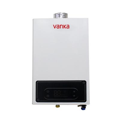 China Vanka Digital Instant Indoor Gas Water Heater 32KW 16L/min Tankless Whole House System with Smart Temperature Control for sale