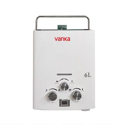 China Vanka 6L Portable Propane Tankless Water Heater for Outdoor Camping - 12KW Heating Power, 440×290×120mm for sale