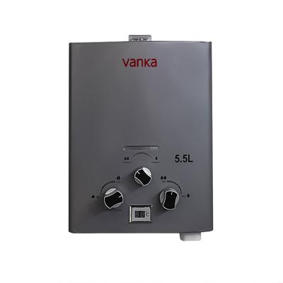 China Vanka Portable Propane Tankless Water Heater for Camping - 5.5L/min Flow, 0.15-8 Bar Pressure, Gas Certified for sale
