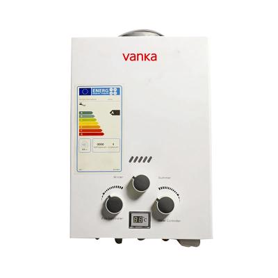 China Instant Propane Tankless Gas Water Heater 6L-24L Capacity with 84% Efficiency and 20KW Heat Load for sale