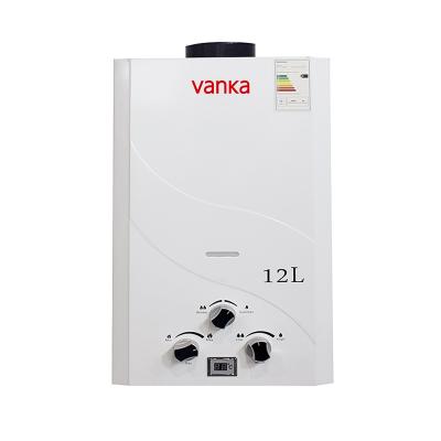 China 12L Low Pressure LPG Gas Water Heater Wall Mounted with 16-36KW Power and Oxygen-Free Copper Construction for sale