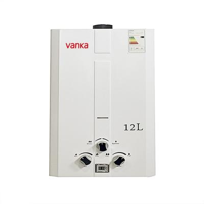 China JSD-12-04 12L Tankless Gas Water Heater with 35-65°C Temperature Control and Forced Exhaust System for sale