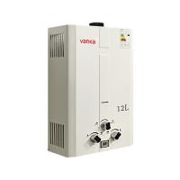 China JSD-12-04 12L Tankless Gas Water Heater with 35-65°C Temperature Control and Forced Exhaust System for sale