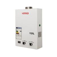 China Vanka Digital Temperature Adjustable Forced Exhaust Gas Water Heater 12L-24L Capacity with 88% Thermal Efficiency for sale