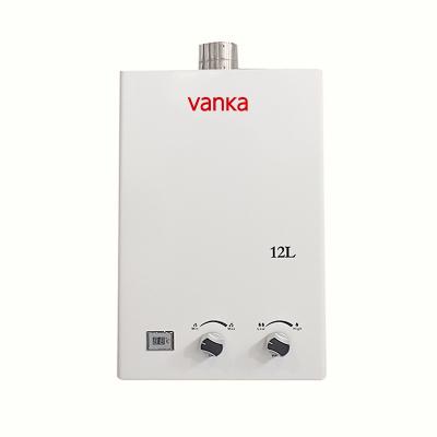 China Vanka 12L-24L Forced Exhaust Gas Water Heater with 88% Thermal Efficiency and Digital Control for sale