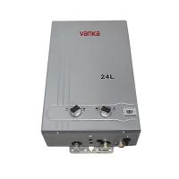 China Vanka CE Certified Forced Exhaust Gas Water Heater 12L-24L Capacity with 0.02-0.8Pa Working Pressure for sale