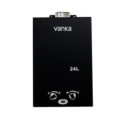 China Vanka Forced Exhaust Gas Water Heater 12L-24L Capacity with Electronic Ignition and 88% Thermal Efficiency for sale