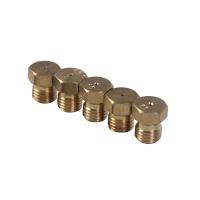 China Customizable Brass Gas Stove Injector Nozzle - 0.75mm, 0.9mm, 0.15mm Sizes for Kitchen Cooking Appliances for sale