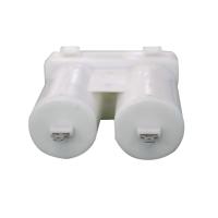 China Empty Gas Water Heater Battery Box 8.2×7.4×3.6cm White Plastic Housing for 3V DC Systems for sale