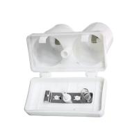 China Empty Gas Water Heater Battery Box 8.2×7.4×3.6cm White Plastic Housing for 3V DC Systems for sale