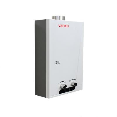 China Wall Mounted Natural Gas Water Heater 12L-24L Capacity with 88% Thermal Efficiency and Digital Temperature Control for sale